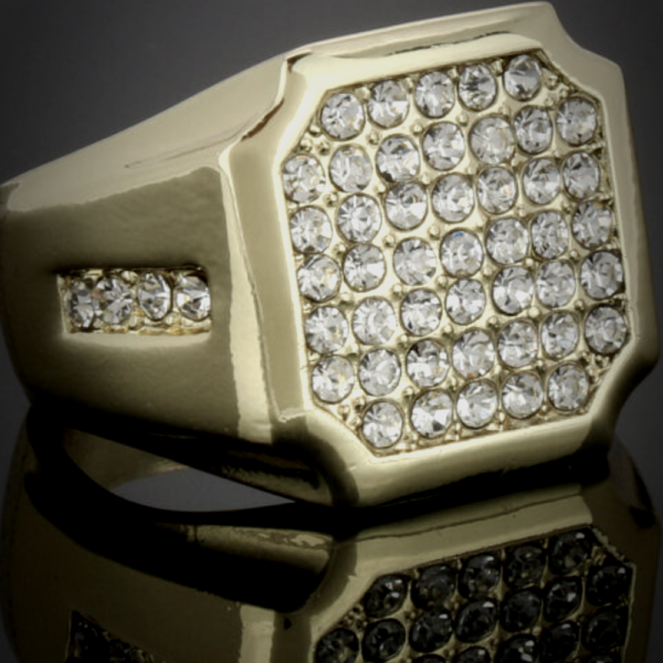 Men's Iced Out Miami Cuban Link Pinky Ring