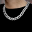 14mm Thick Iced Figure 8 Link Chain 18"-20" inches Long Necklace ...