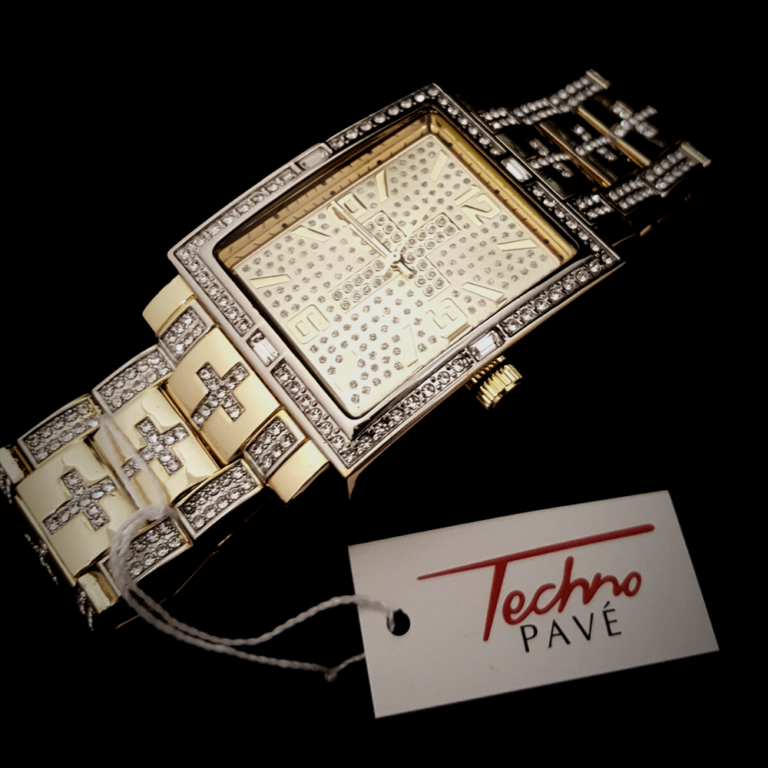 Men's Captain Bling Wristwatch Iced Trimmed On The Bezel CZ Luxury ...