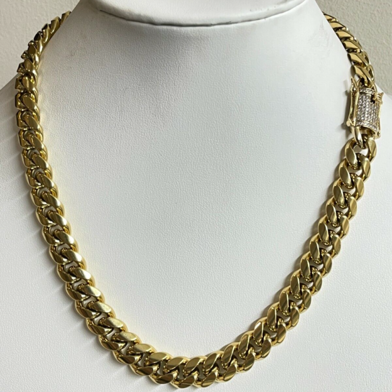 Thick 12mm Cuban Curb link Chain Necklace