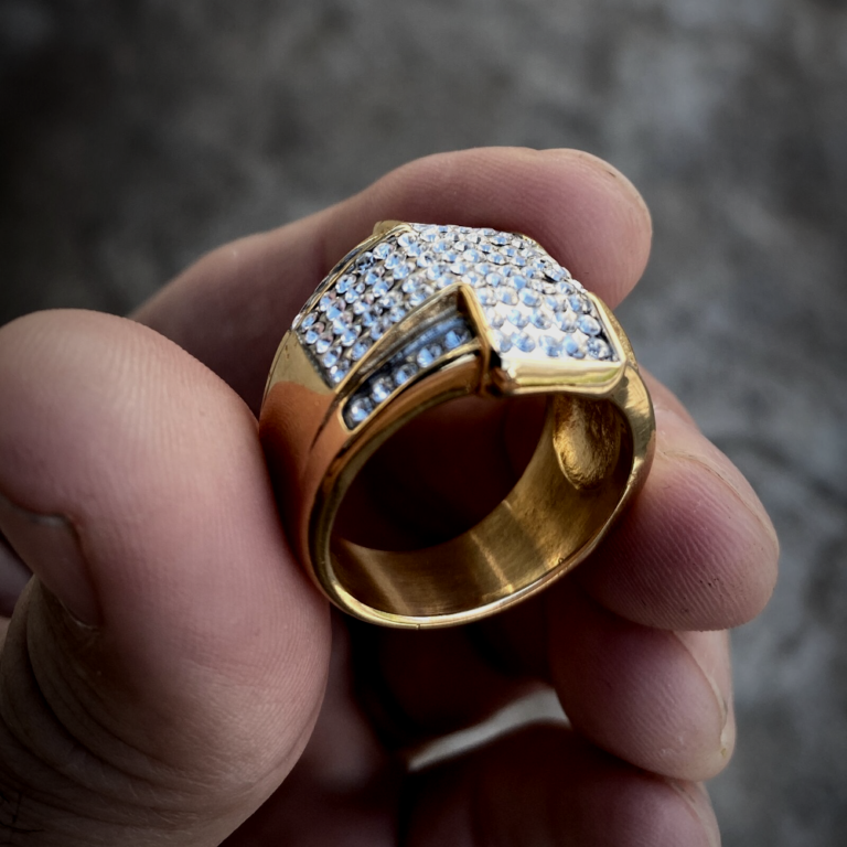 Men’s Fully Iced Jesus Cross Pinky Ring Sizes 7-12 – Urban Fashion Jewelry