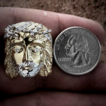 Men’s Big Face Religious Jesus Christ Pinky Rings – Urban Fashion Jewelry