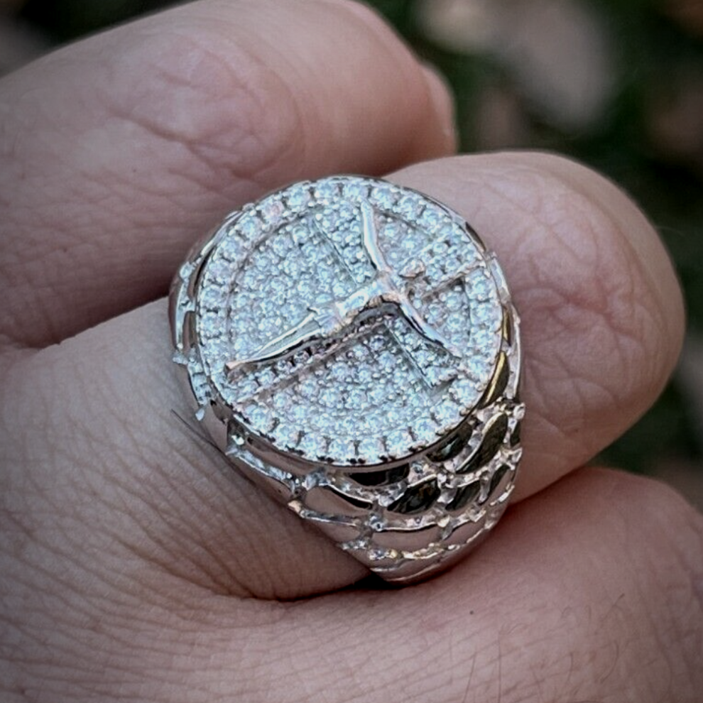 Jesus Cross Pinky Ring 1ct VVS D color Moissanite Stones – Urban ...