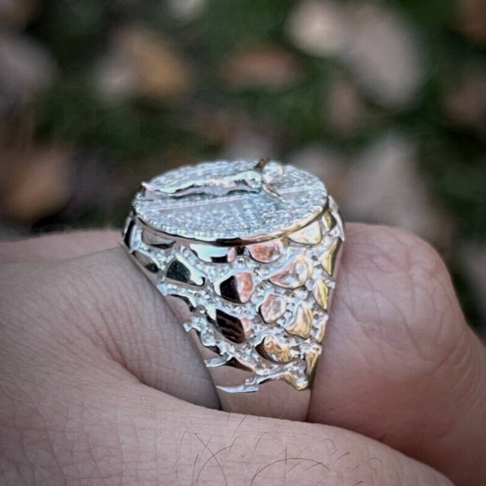 Jesus Cross Pinky Ring 1ct VVS D color Moissanite Stones – Urban ...